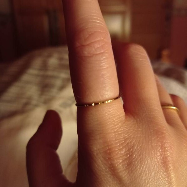 Custom 1 Mm Secret Message Ring, Hidden Quote Jewelry, Initial Ring ...