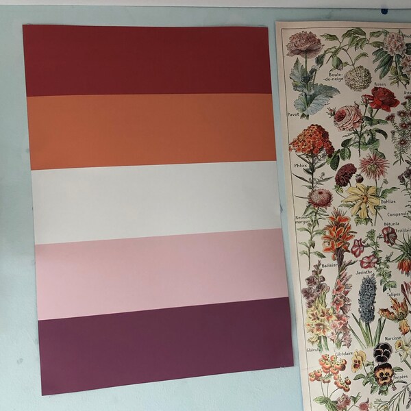 Rainbow Flag Modern Art Print LGBTQ Pride Flag Print Progressive LGBT ...