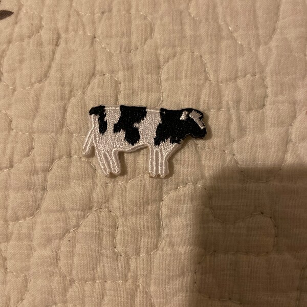 Dairy Cow Patch Iron on Embroidered Applique 1 1/2" X 1" - Etsy