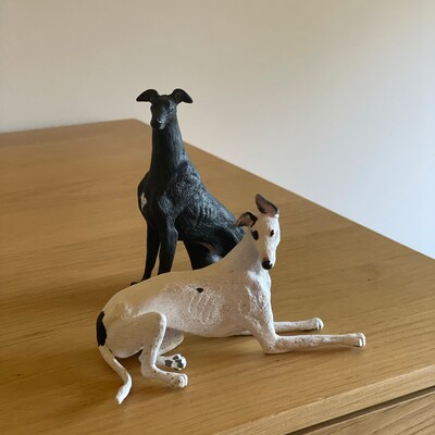 Your Greyhound in Miniature Customizable Hand Painted Resin Greyhound ...