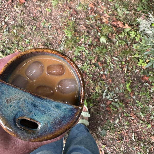 9 Oz Handmade Pottery Mug – Wheel-thrown Ceramic Coffee Cup – Rustic ...