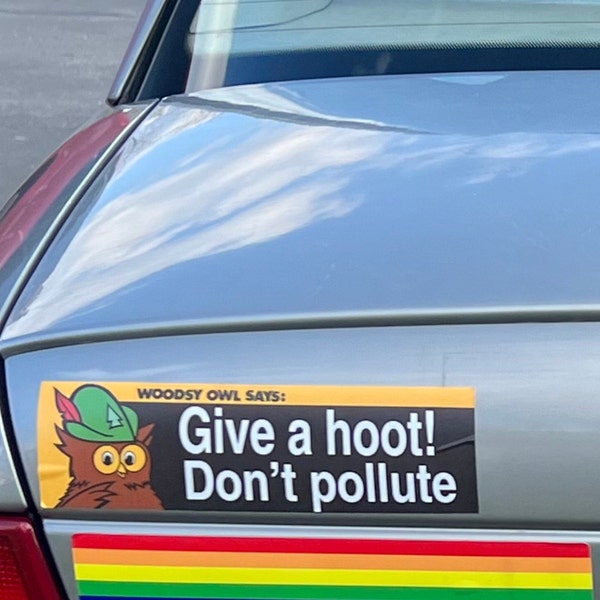 Vintage 1970's Style Give A Hoot Woodsy Environmental Don't Pollute ...