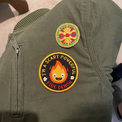 Calcifer Embroidered Patch Howl's Moving Castle Patch I'm a Scary ...