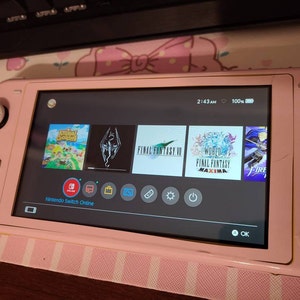 Pink Nintendo switch skin Cute Cat skin Pet switch skin Full | Etsy