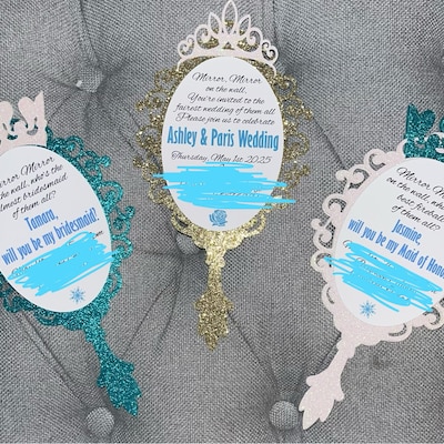 Princess Mirror Invitations: Tags, Birthday, Princess, Sweet 16, Baby ...