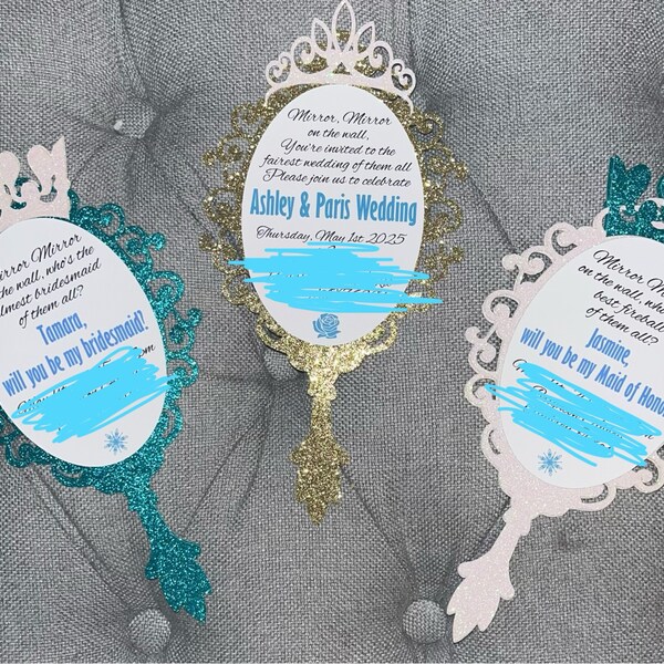 Princess Mirror Invitations: Tags, Birthday, Princess, Sweet 16, Baby ...