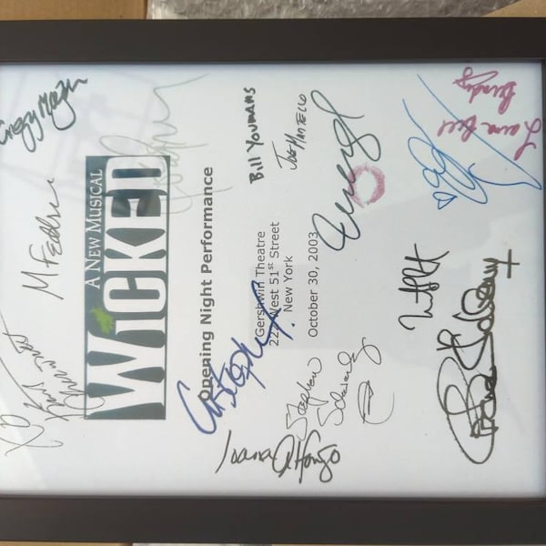 Wicked Movie 2024 Script Signed Script Cynthia Erivo, Ariana Grande, Jonathan Bailey, Ethan ...