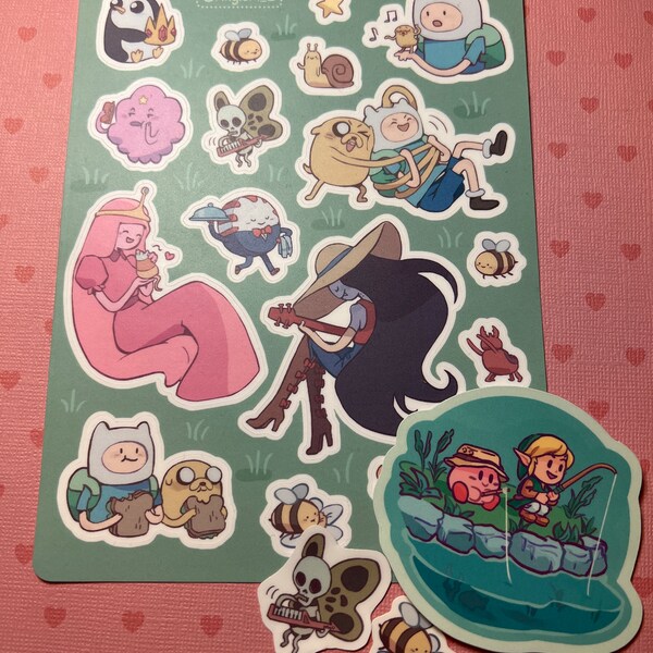 Adventure Time Sticker Sheet - Etsy