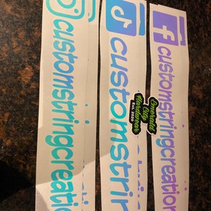 Front Window Decal "FINANCIAL MISTAKE" Vertical Windshield Vinyl Decal ...