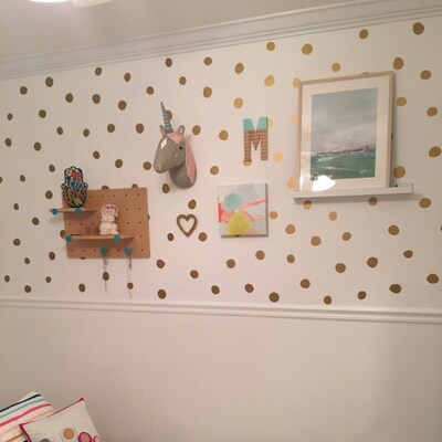 Polka Dot Wall Decals Confetti Wall Decals Hand Drawn Dot - Etsy