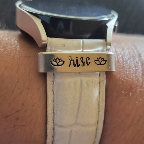 Smart Watch Charms, Personalized Gift, Custom Name, Watch Band Slide ...