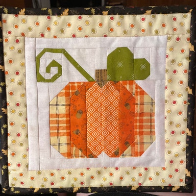 Classic Pumpkin Patch Fall Autumn PDF Quilt Block Pattern Includes ...