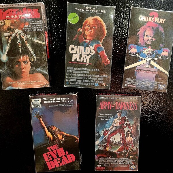 VHS Mini Movie Magnets '2 1/2 X 4 1/2' Lots of Titles to Choose From - Etsy