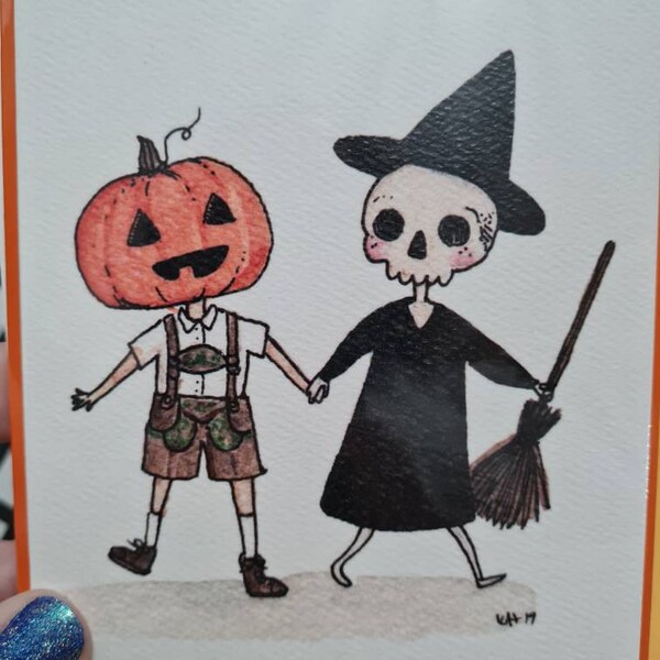 Spooky Buddies - Halloween Greeting Card - Etsy