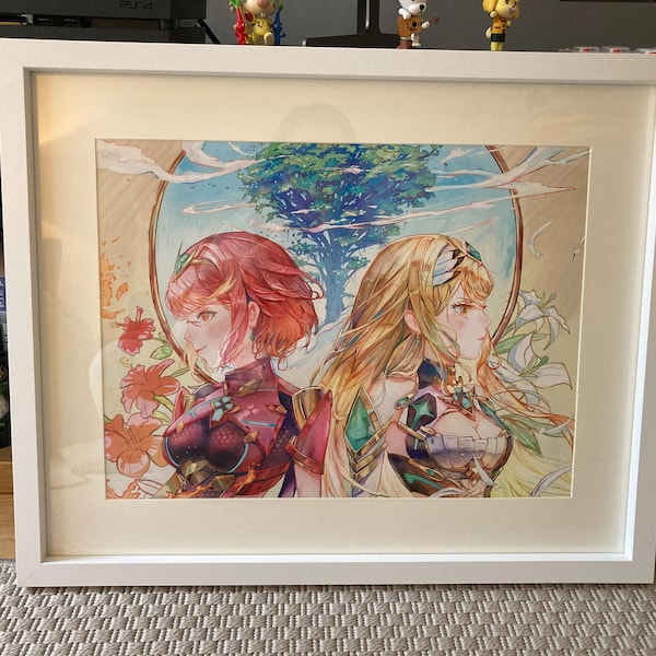 Pyra and Mythra Xenoblade Chronicles 2 XB2 A3 Art Print - Etsy UK