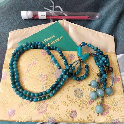 LRG Sandalwood & Seed Buddhist Prayer Beads, SGI Beads, Nichiren Gongyo ...