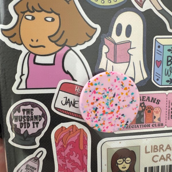 Ghost Library Card Sticker, Boho Ghost Library Card Sticker, Ghost ...