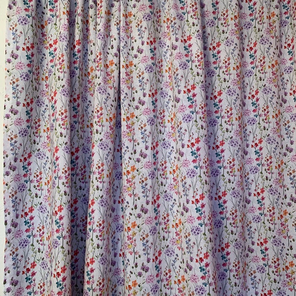 Exclusive 100% Cotton Satin/high Quality Cotton Fabric/watercolor ...