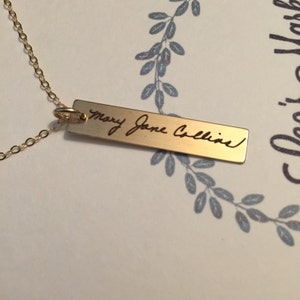 Handwritten Jewelry Cute Custom Necklace Meaningful Jewelry - Etsy
