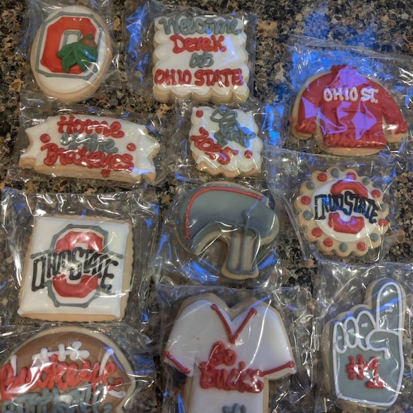 Ohio State Sugar Cookies - Etsy
