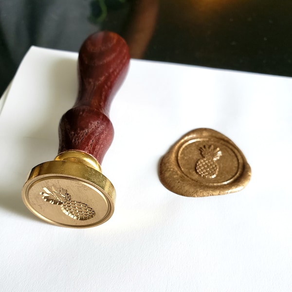 Pineapple Wax Seal Stamp - Tropical Fruit Sealing Wax Stamp Kit - Wax ...