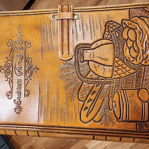 Custom Large Leather Bound Book, Personalized Gift, A3 Leather Book ...