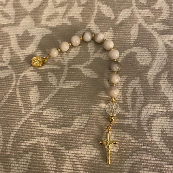 Neutral One Decade Rosary - Catholic Rosary - Pocket Rosary - Modern ...
