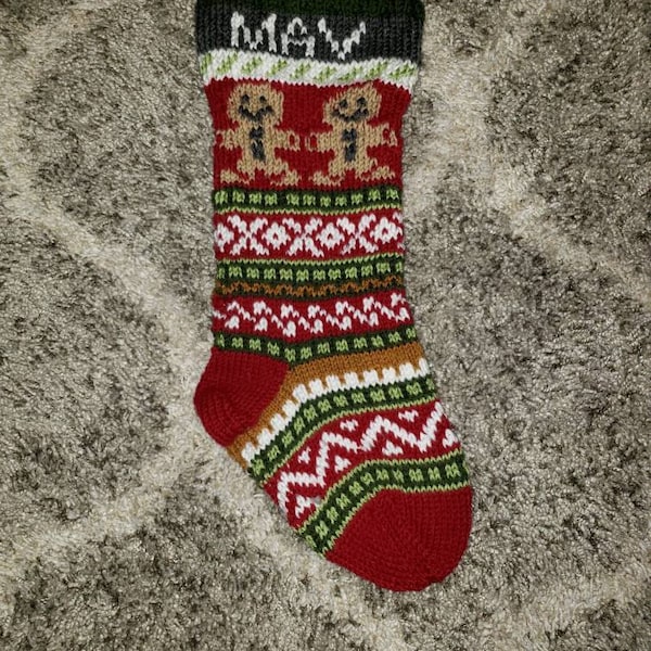 Knitting Pattern Collection of 16 Christmas Stockings Charts Fair Isle ...