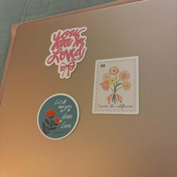 Christian Sticker Child of God Sticker Bible Verse Sticker Pink ...