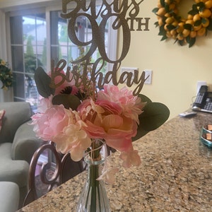 90th Birthday Centerpiece 90th Centerpiece 90th Birthday Party 90th ...