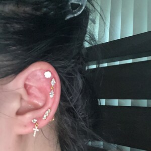 Double Layer Necklace Circle Collarbone Necklace Gemstone | Etsy