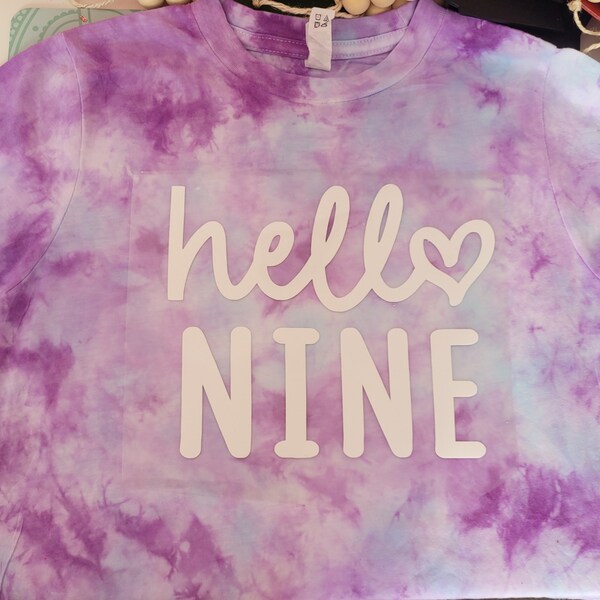 9th Birthday SVG, Hello Nine SVG, Birthday Girl Svg, Birthday Svg ...