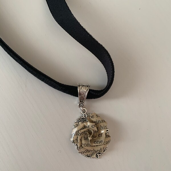 Pride and Prejudice Recycled Paper Origami Rose Stud Earrings for Her ...