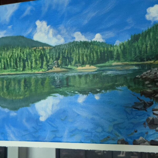 Black Raven & Golden Moon Phases - Art Print, Flying Raven Watercolor ...