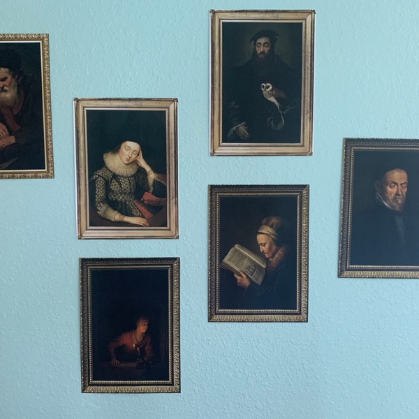 Wizard Portraits With Frames | SET OF 8 | Magical Party Wizard School ...