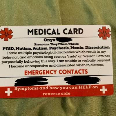 Pots Medical Card Package, Pots Syndrome, Pots Awareness Wallet Insert ...