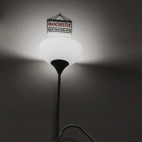 MANCHESTER United-football Sign-old Trafford-football Street Sign-man ...