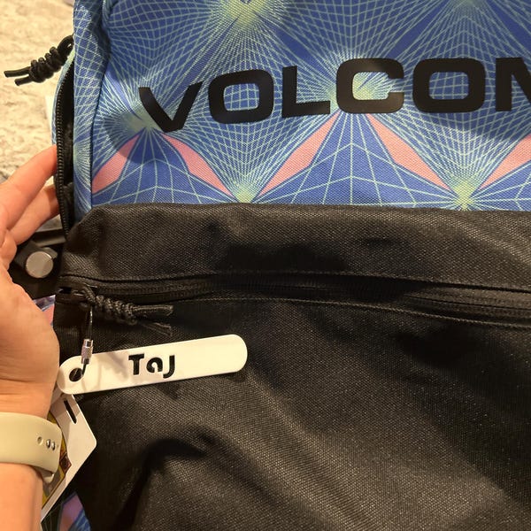 Custom Designs Personalized 3D Name Tags for Bags, Backpacks, Sports ...