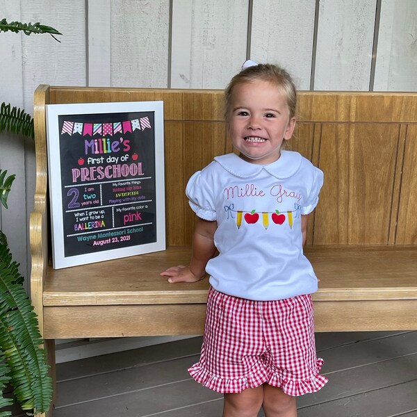 Girls Ruffled Gingham Shorts - Etsy