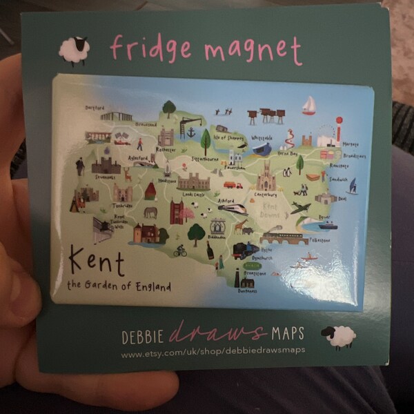 Tonbridge Town Illustrated Map - Portrait / Map / Art / Print / Gift ...