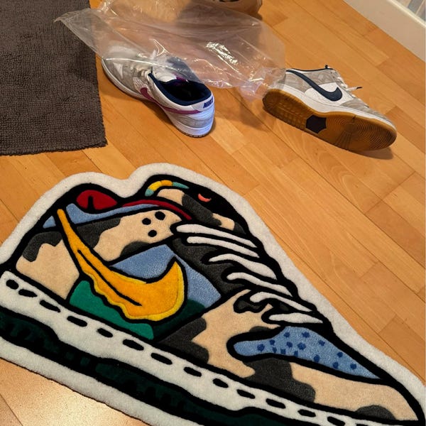 Stussy Tufted Rug 8 Ball Rug, Rug for Bedroom, Modern Rugs, Y2K Gift ...