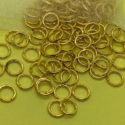 7mm Gold Plated Jump Rings Strong Jewellery Findings 100 Pieces - Etsy