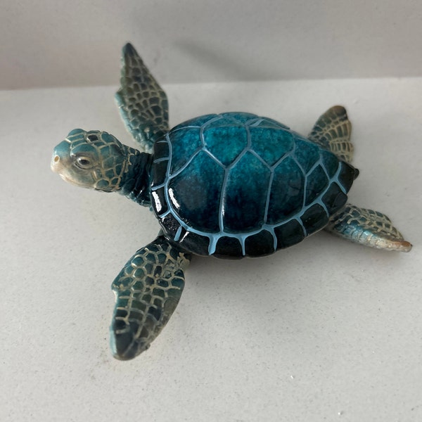 Large Sea Turtle Figurine - Etsy