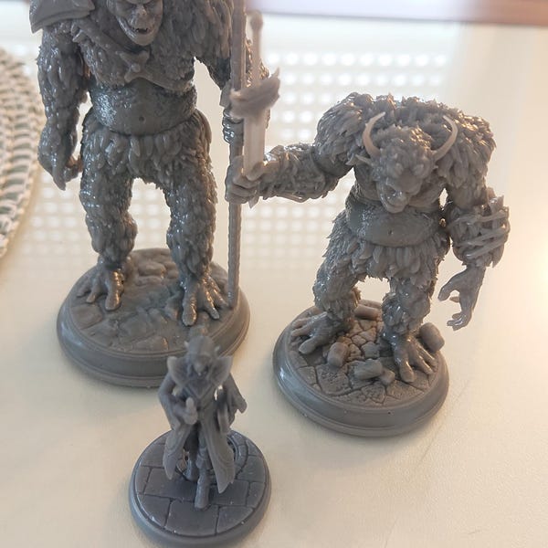 Multi-armed Demon Premium 3D Printed Tabletop Miniatures 28mm 32mm to ...