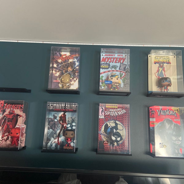 Funko POP Comic Cover Wall Mount and VHS Cover Display Shelf - Perfect ...