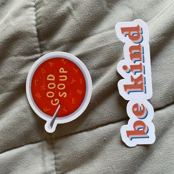 Good Soup Meme Sticker, Tiktok, Alphabet Soup | Laptop Water Bottle ...