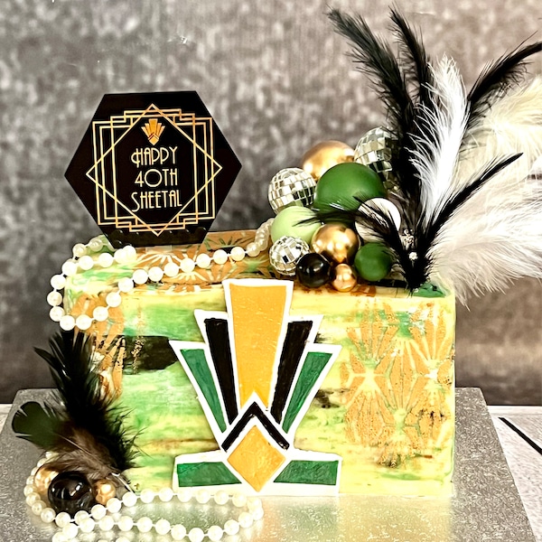 Mid Century Atomic Stencil Diamond Star Shapes Modern Retro Pattern ...