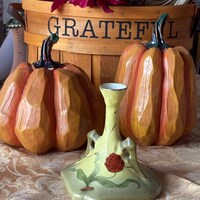 Vintage Woburn Studio Pottery 1970s Ruffle Edged Turquoise and Black ...