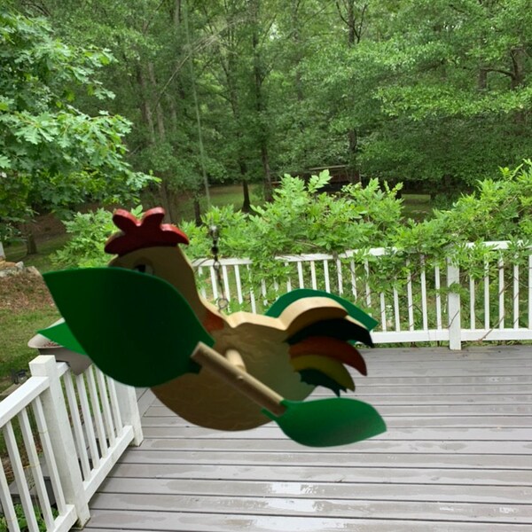 Brewster the Rooster Whirlygig - Etsy