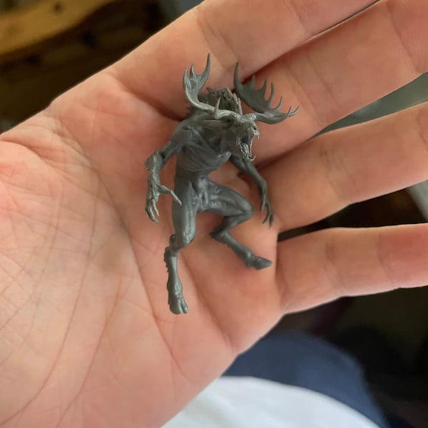 Wendigo Premium Fantasy Dnd Miniature Mini Figure Figurine | Resin 3D ...